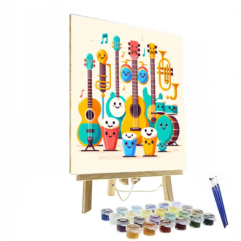 Colorful Musical Instruments - DIY Painting By Numbers Kit – Artistry Rack
