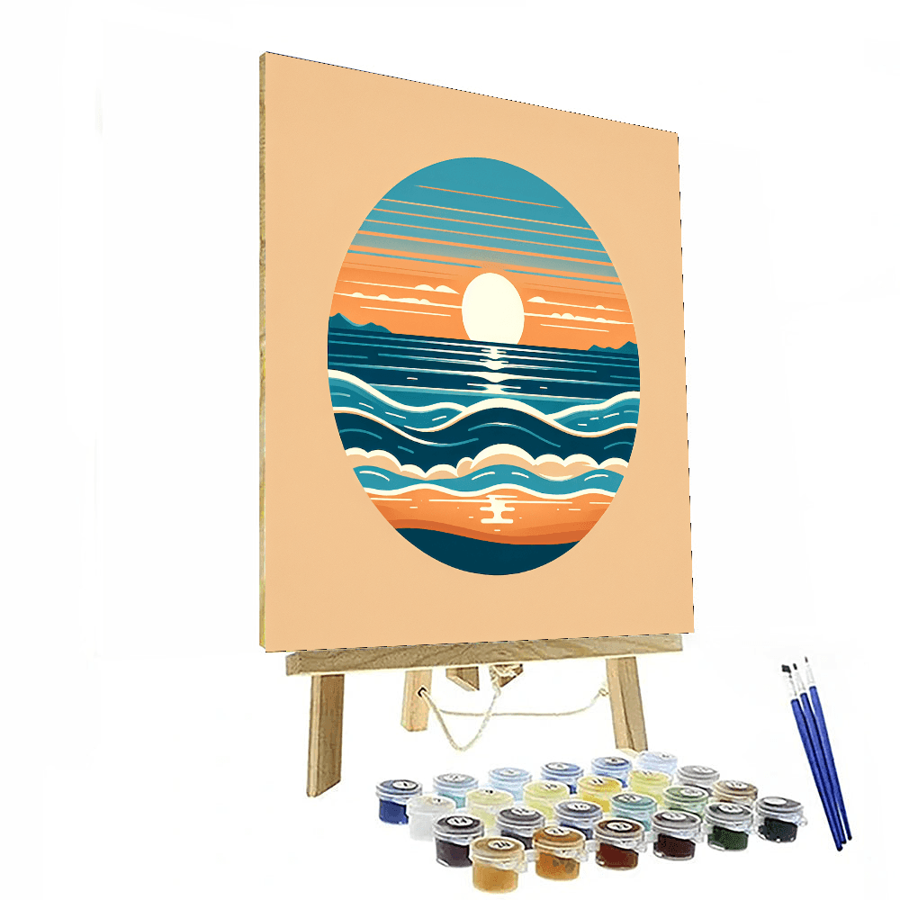 Timeless Coastal Sunset - DIY Painting By Numbers Kit – Artistry Rack