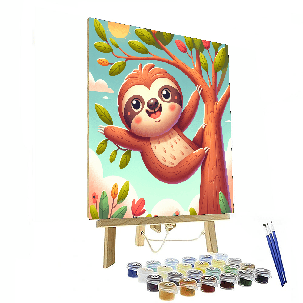 Silly Sloths - DIY Painting By Numbers Kit – Artistry Rack