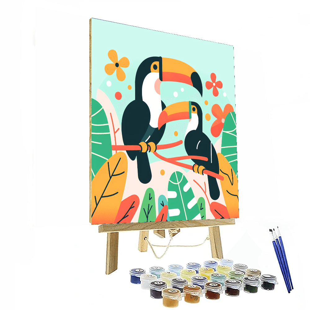 Tropical Toucan Troupe - DIY Painting By Numbers Kit – Artistry Rack