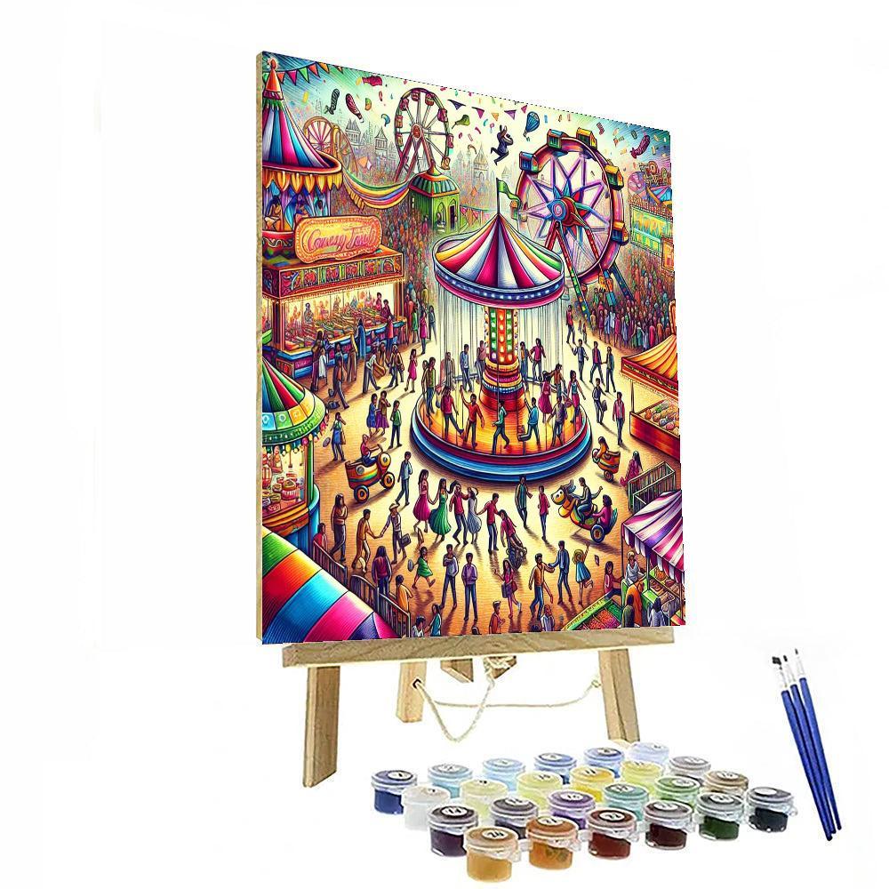 Dynamic Carnival Celebration - DIY Painting By Numbers Kit – Artistry Rack