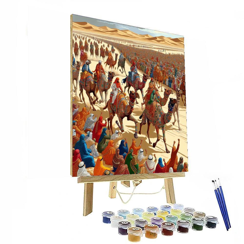Camel Festival - Saudi Arabia - DIY Painting By Numbers Kit – Artistry Rack