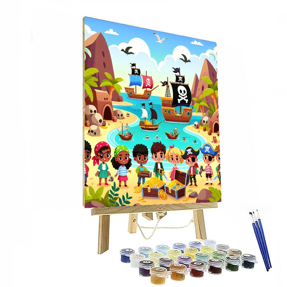 Pirate's Lagoon Hideout - DIY Painting By Numbers Kit – Artistry Rack