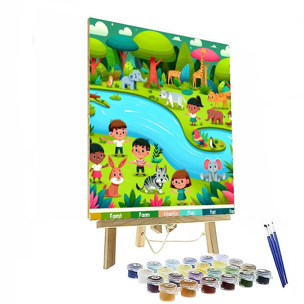 Tropical Rainforest Rescue - DIY Painting By Numbers Kit – Artistry Rack
