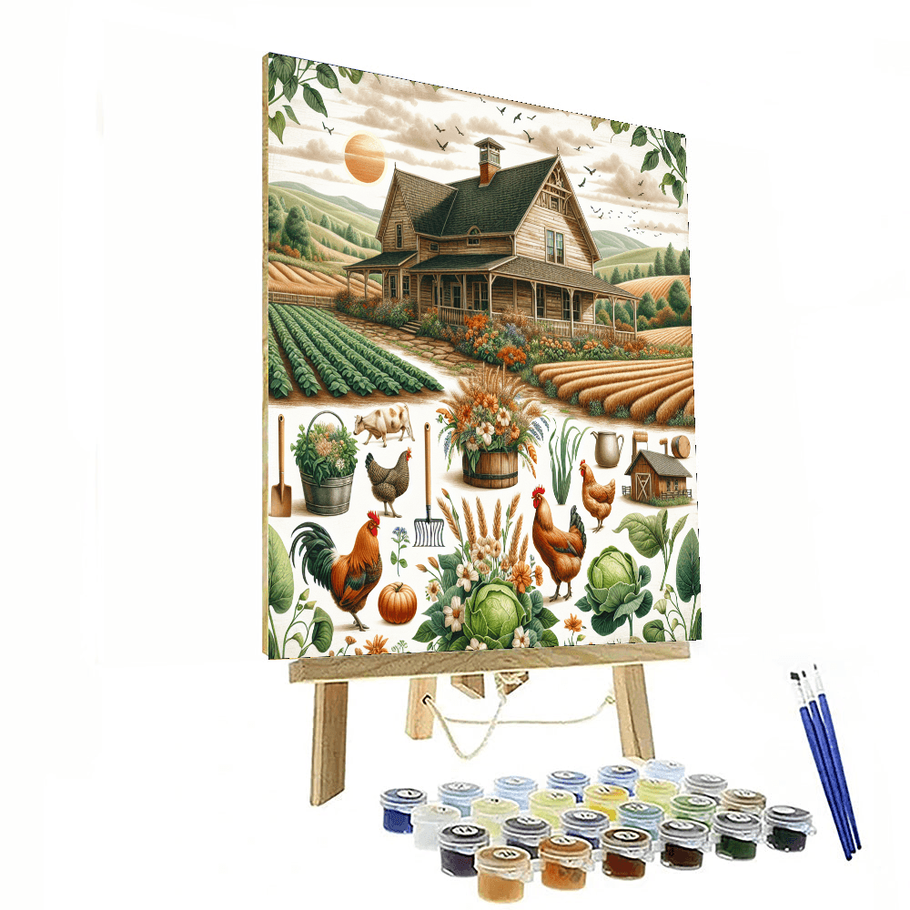 Charming Rustic Farm Life - DIY Painting By Numbers Kit – Artistry Rack