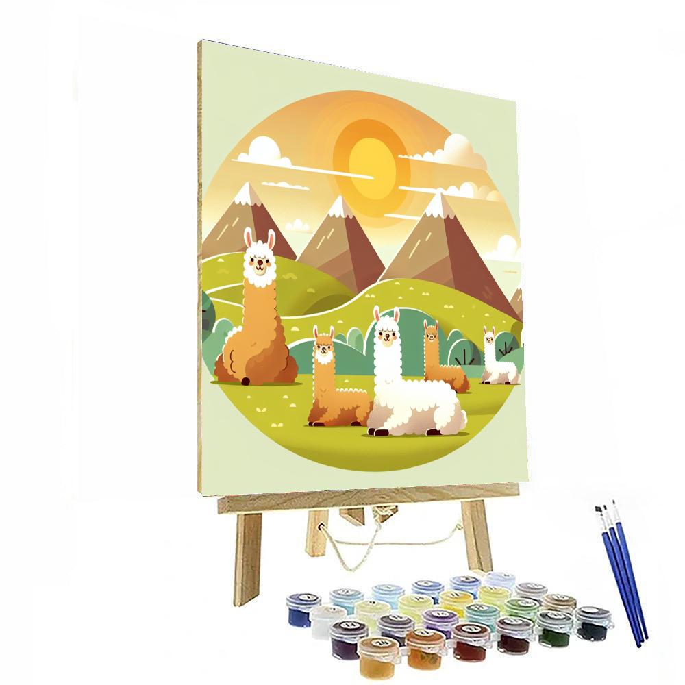 Lazy Llamas - DIY Painting By Numbers Kit – Artistry Rack