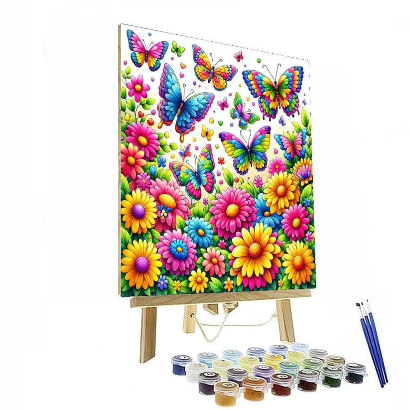 Colorful Butterfly Symphony - DIY Painting By Numbers Kit – Artistry Rack