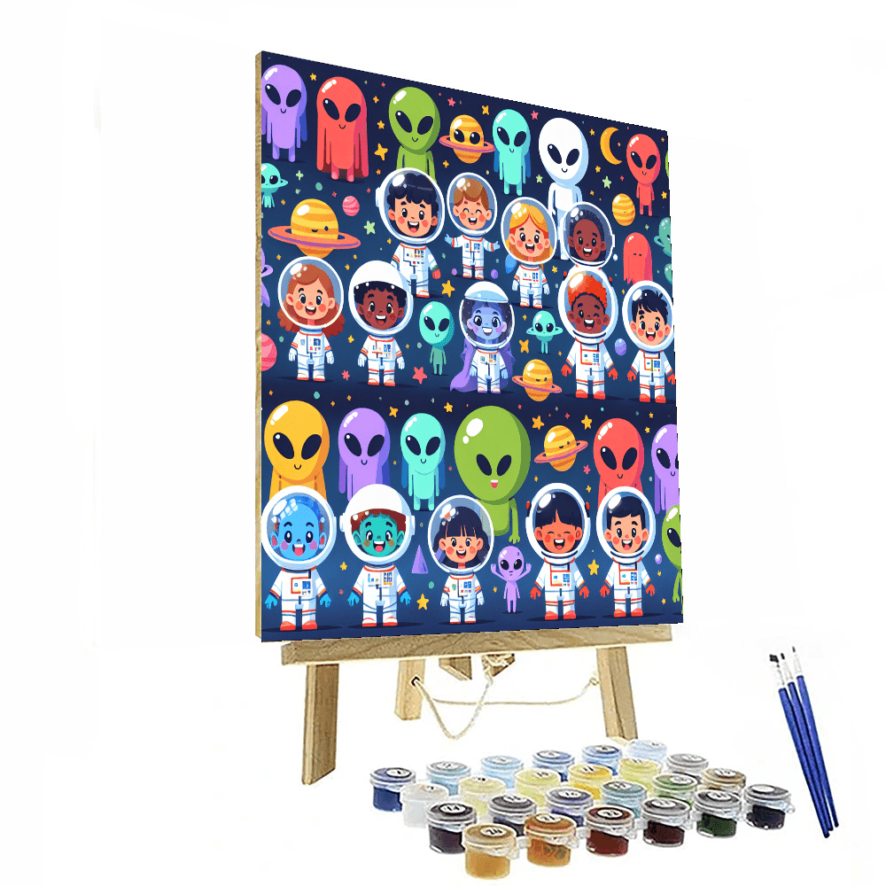 Cosmic Fun with Astro Friends - DIY Painting By Numbers Kit – Artistry Rack