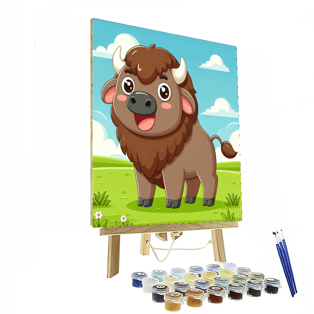 Bubbly Bison - DIY Painting By Numbers Kit – Artistry Rack