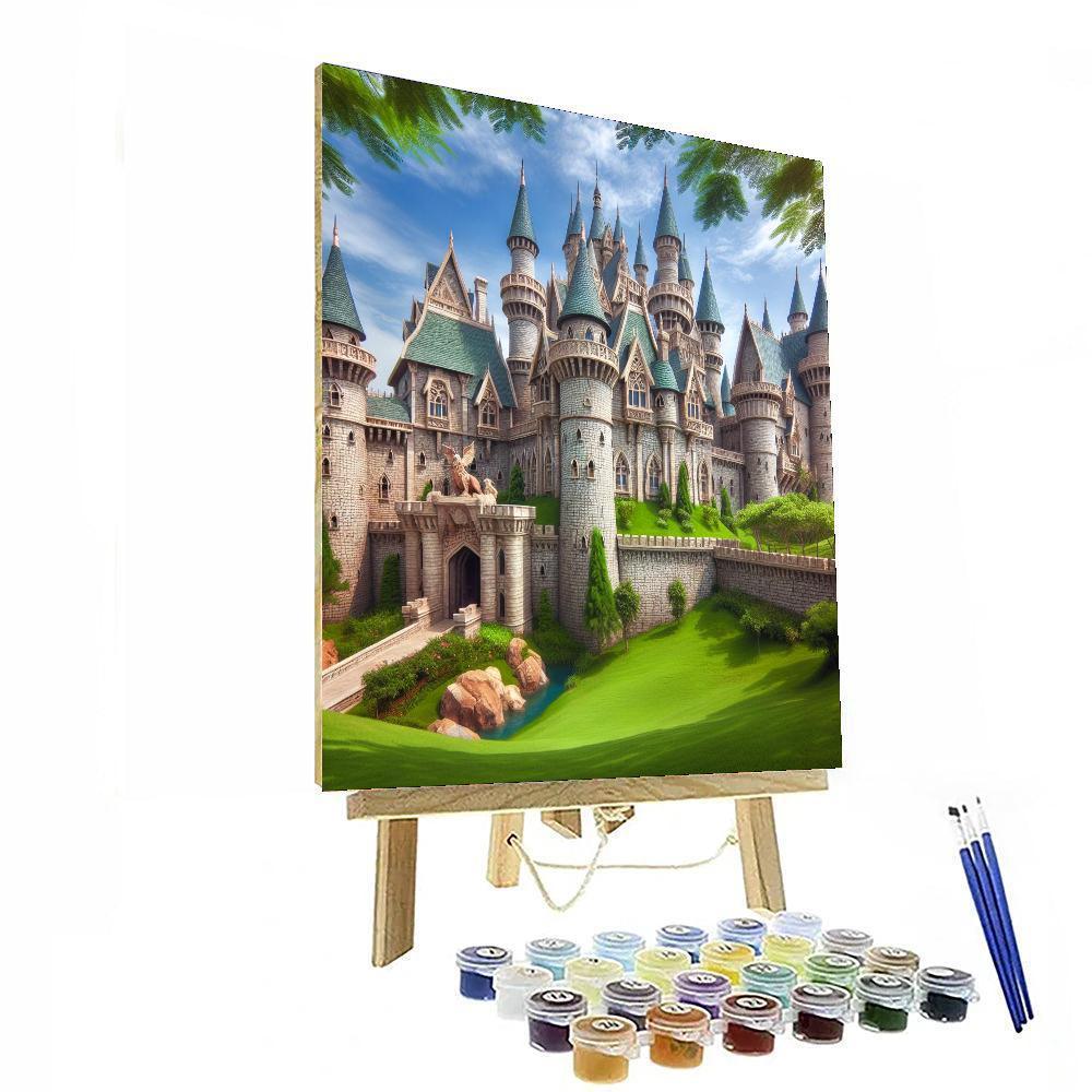 Enchanting Castle Grounds - DIY Painting By Numbers Kit – Artistry Rack