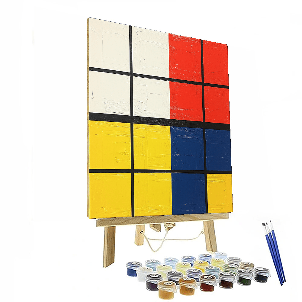Piet Mondrian Inspired Modern Geometric Harmony - DIY Painting By ...