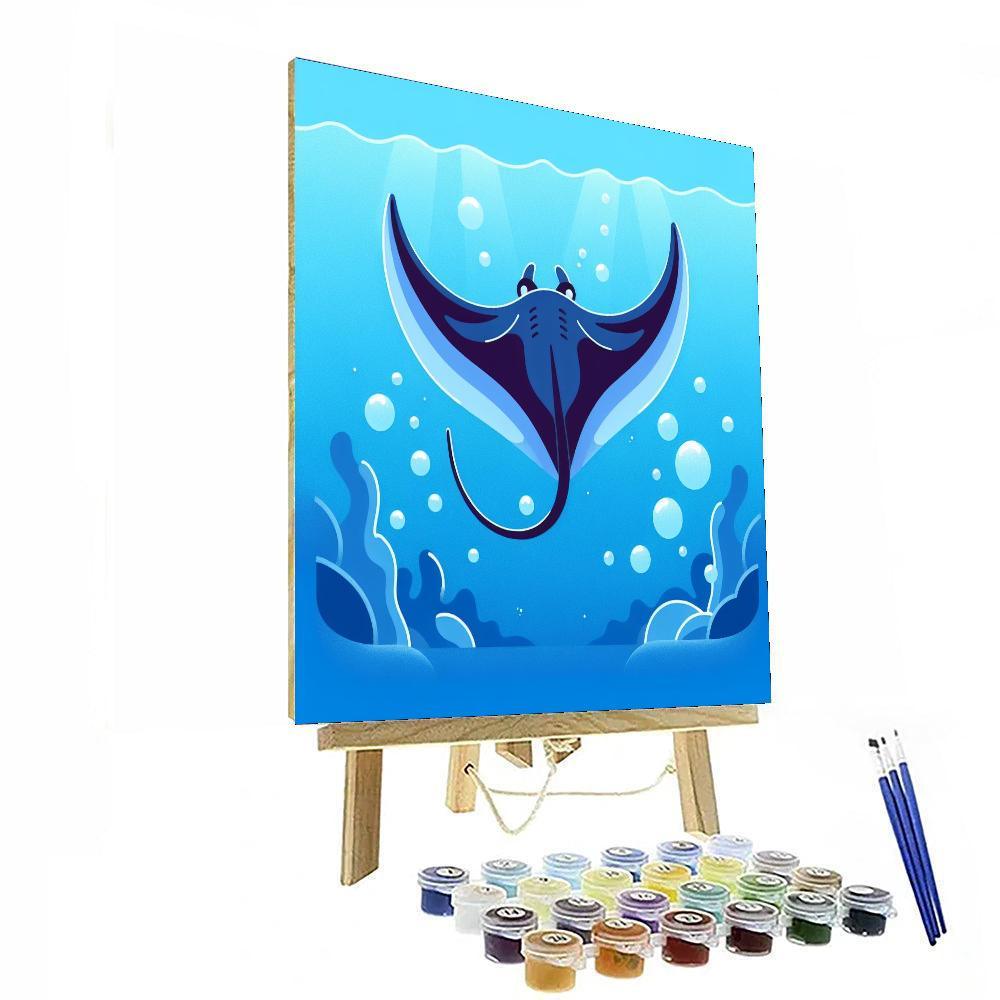 Mystic Manta Ray - DIY Painting By Numbers Kit – Artistry Rack