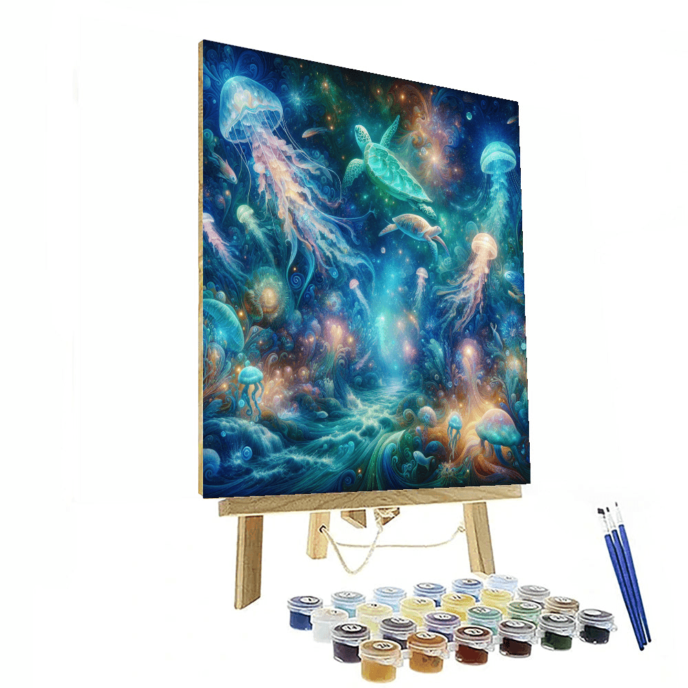 Glow-in-the-Dark Ocean Fantasy - DIY Painting By Numbers Kit – Artistry ...