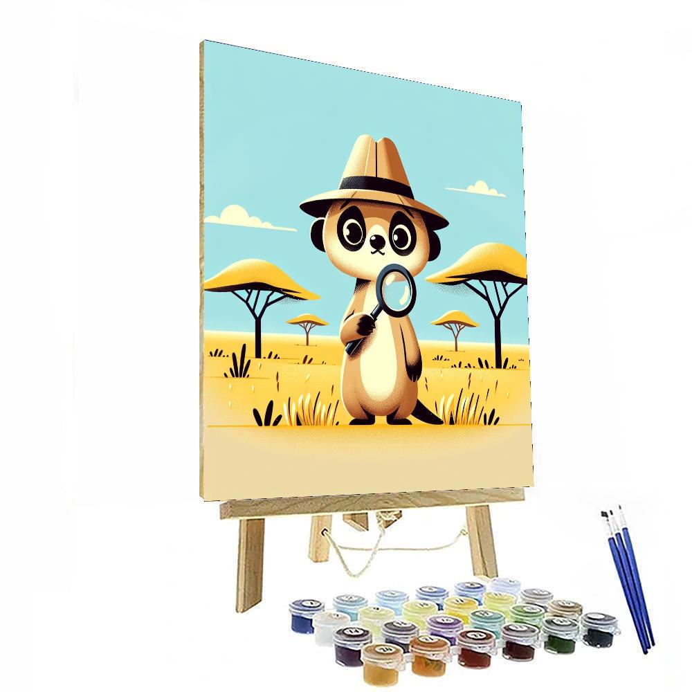 Safari Detective Meerkat - DIY Painting By Numbers Kit – Artistry Rack