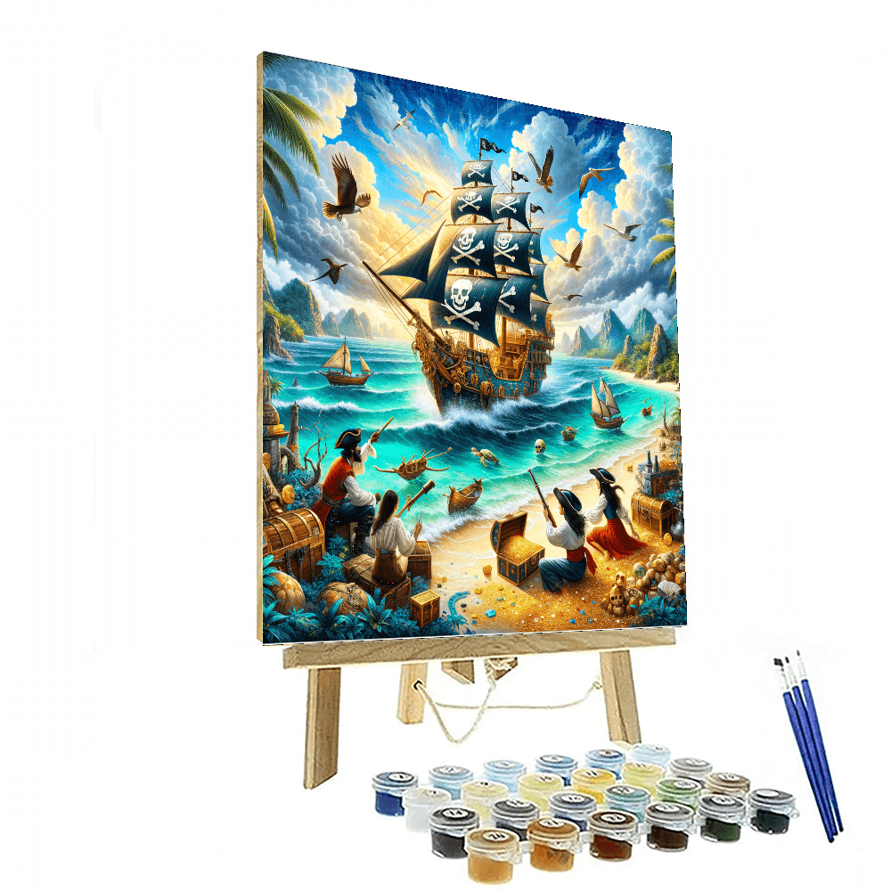 Adventurous Pirate Treasure Hunt - DIY Painting By Numbers Kit ...