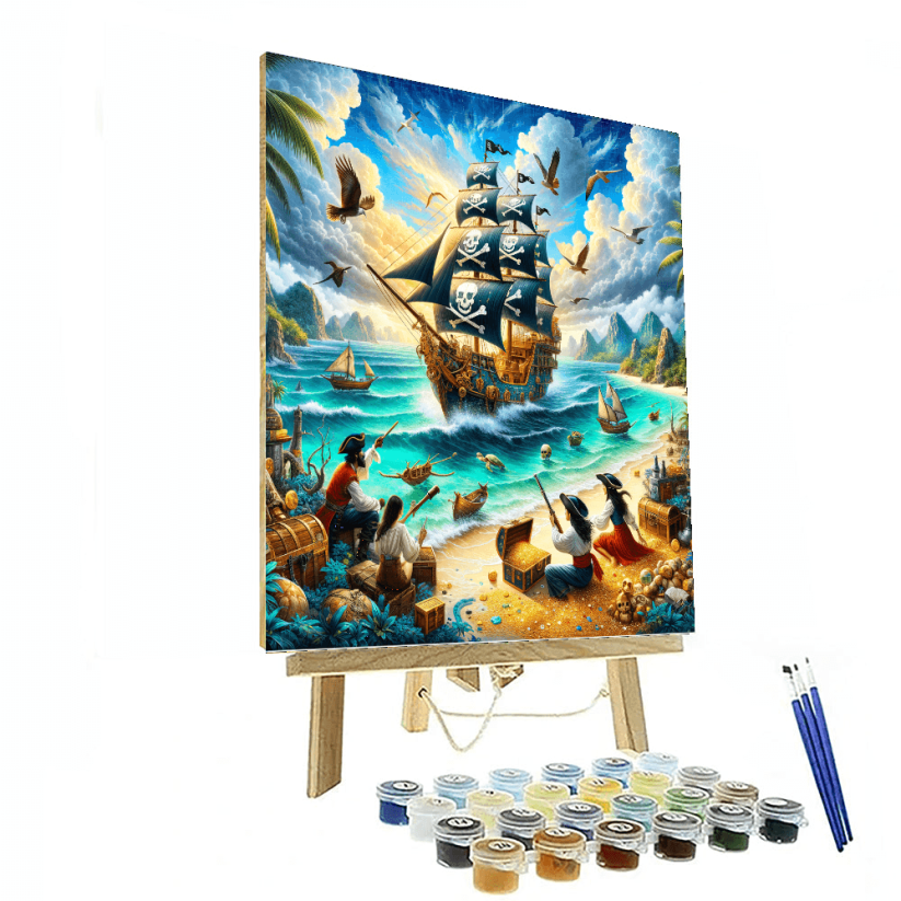 Adventurous Pirate Treasure Hunt - DIY Painting By Numbers Kit ...