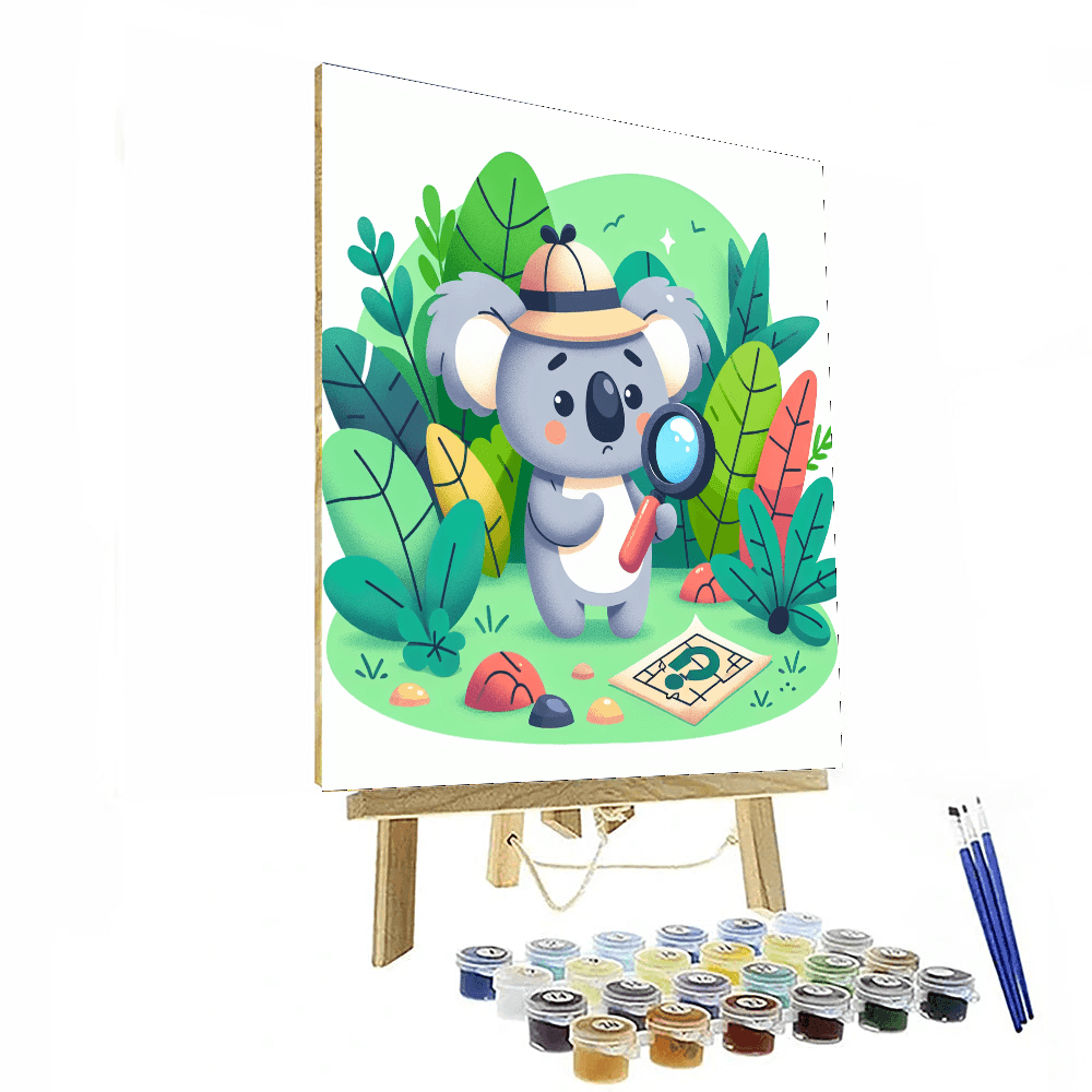 Jungle Quest with Detective Koala - DIY Painting By Numbers Kit ...