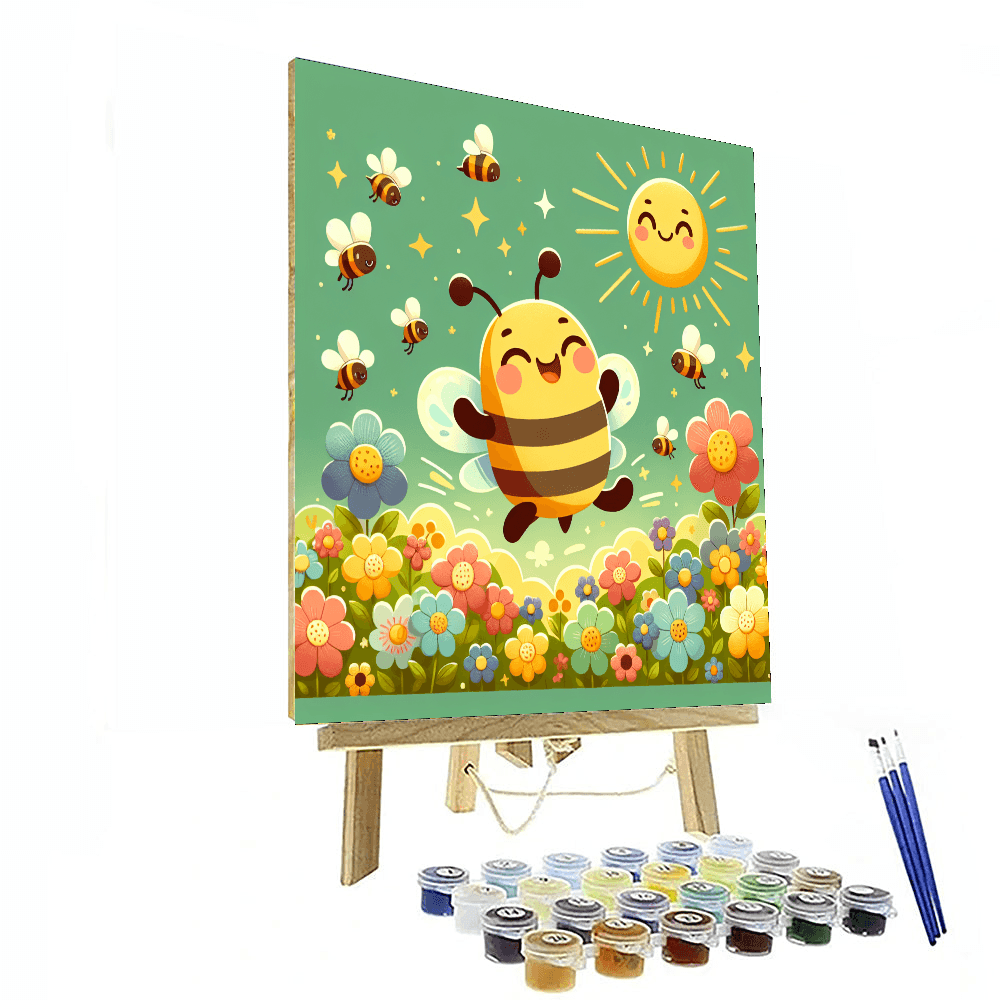 Happy Little Bee - DIY Painting By Numbers Kit – Artistry Rack