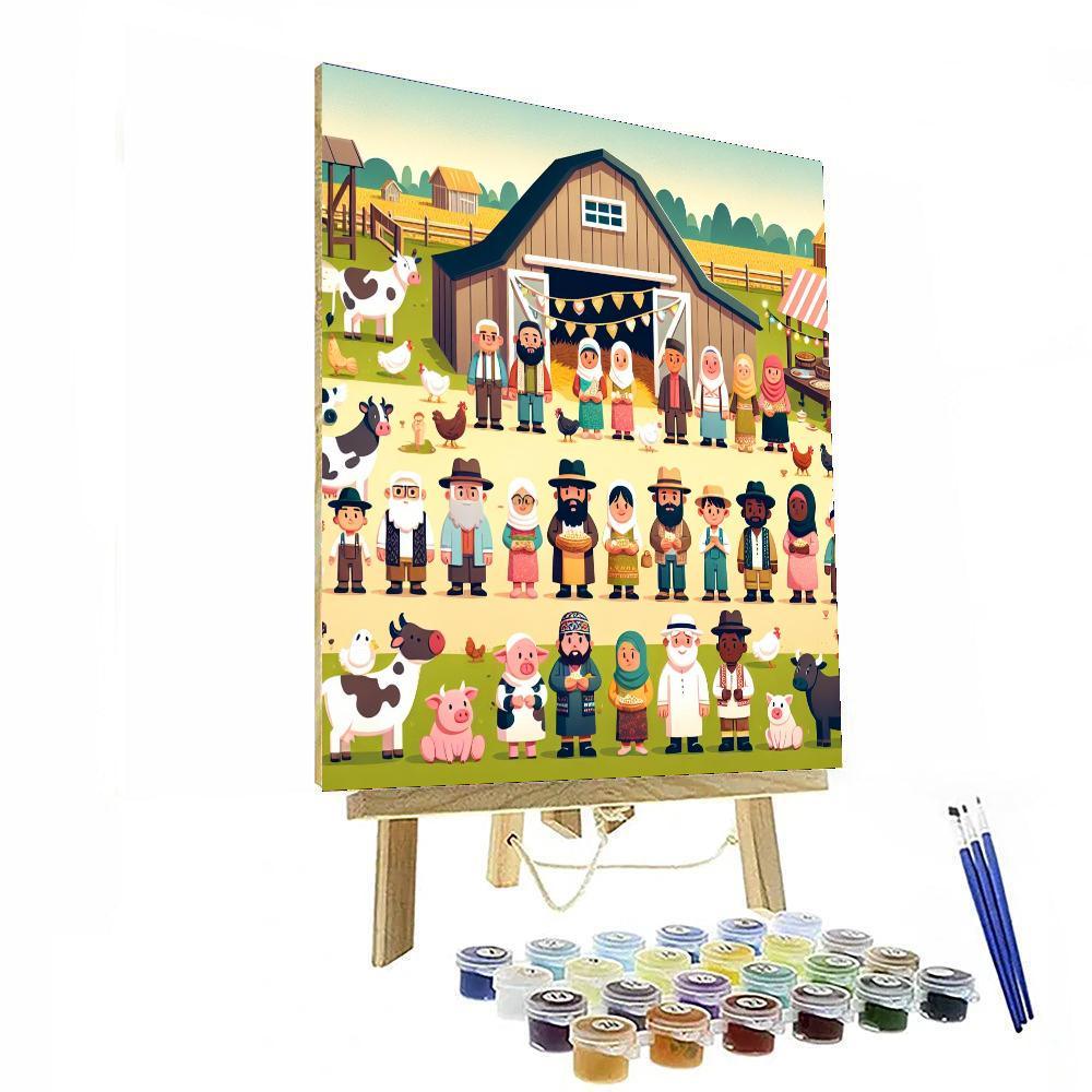 Friendly Farm Festival - DIY Painting By Numbers Kit – Artistry Rack