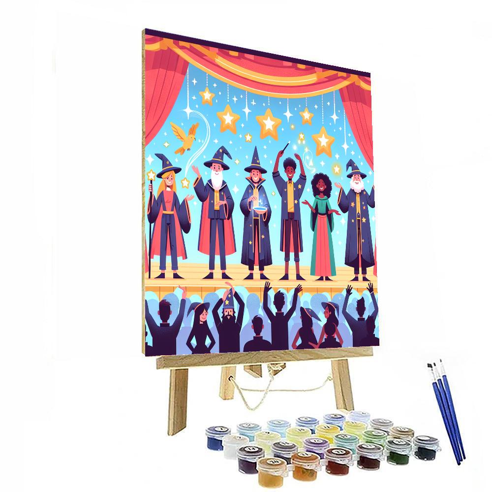 Magic Show with Wondrous Wizards - DIY Painting By Numbers Kit ...