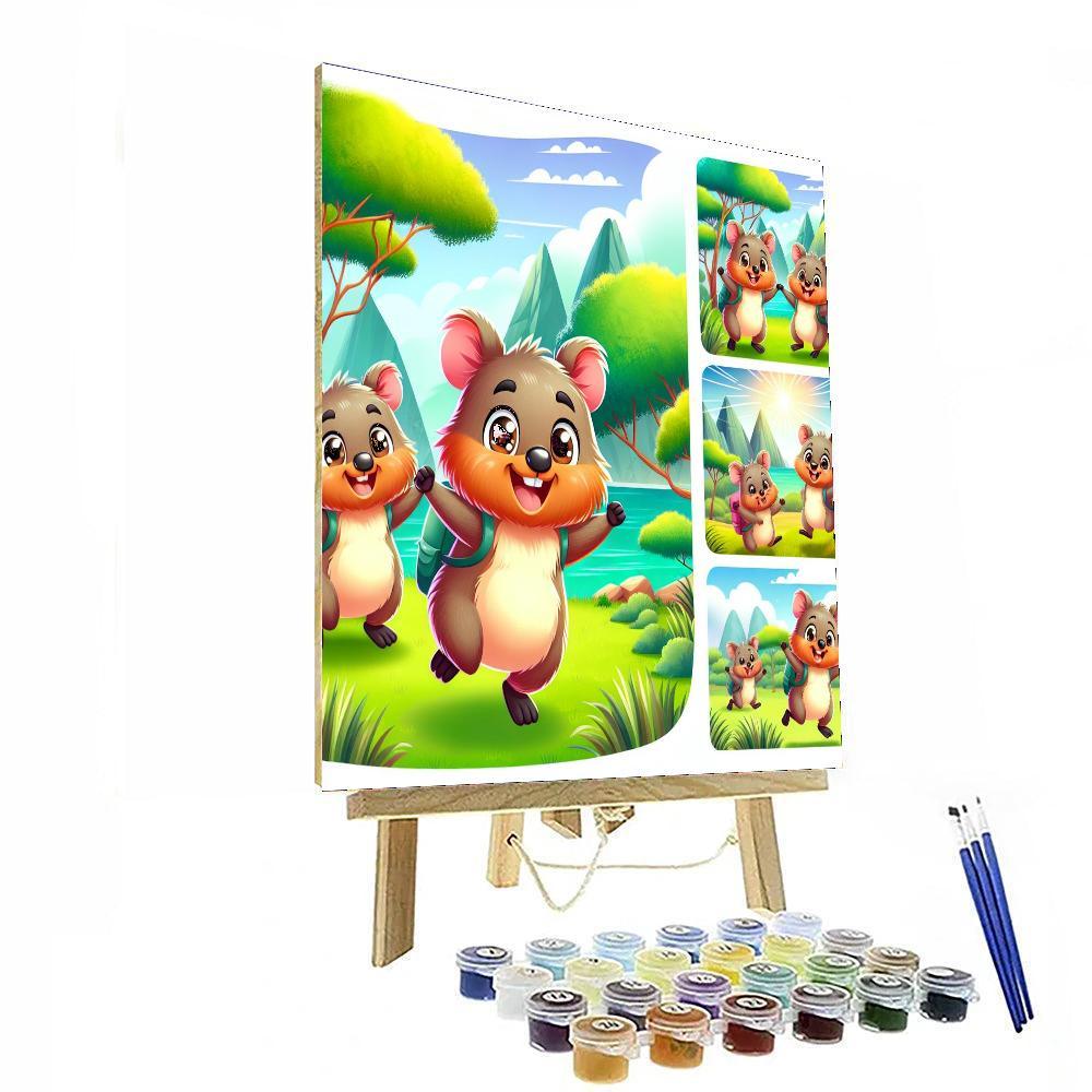 Quirky Quokka Outing - DIY Painting By Numbers Kit – Artistry Rack