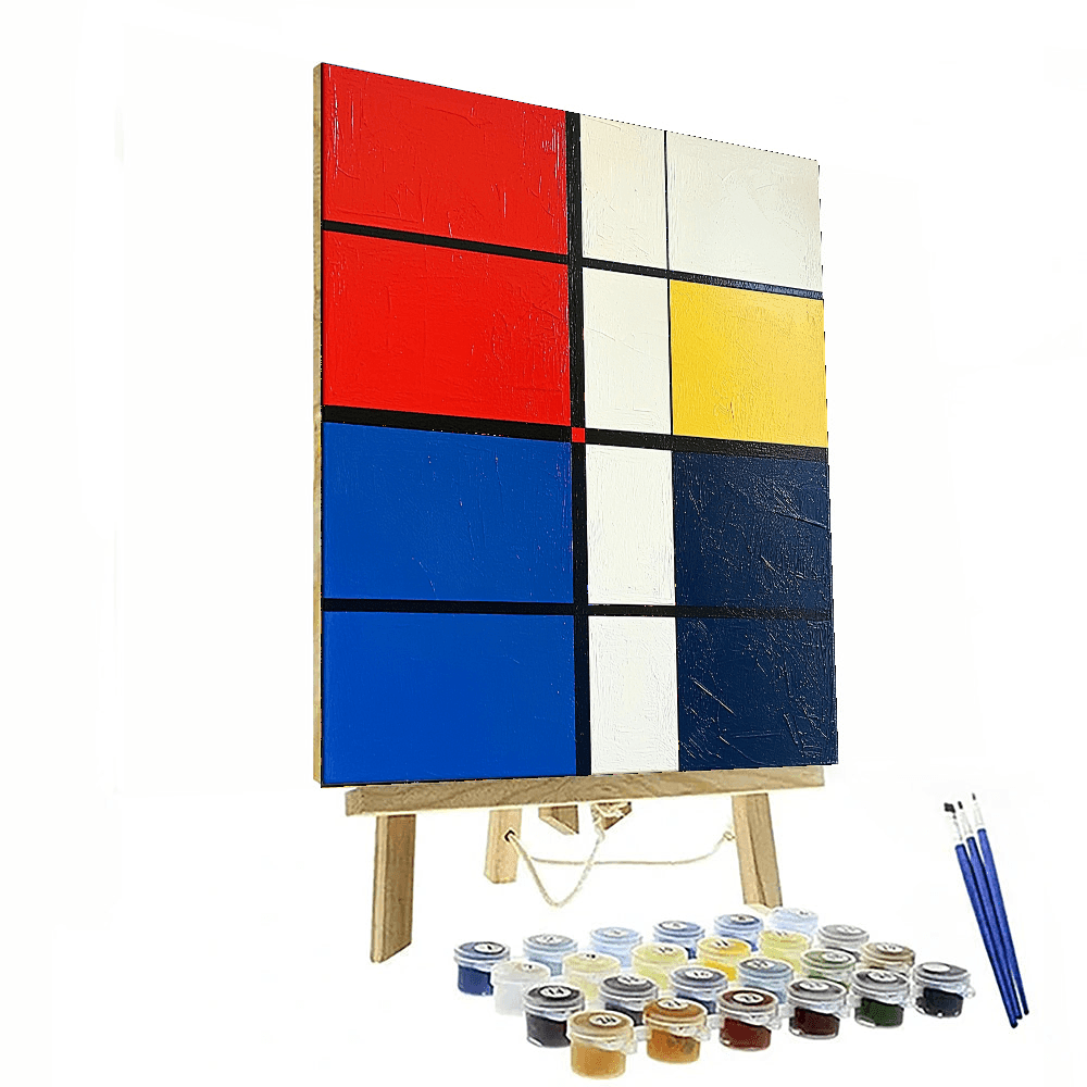 Piet Mondrian Inspired Joyful Geometry - DIY Painting By Numbers Kit ...