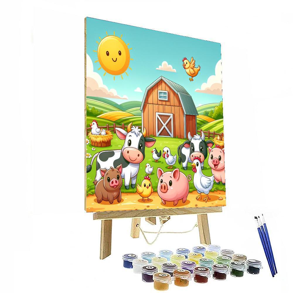 Lively Farm Friends - DIY Painting By Numbers Kit – Artistry Rack