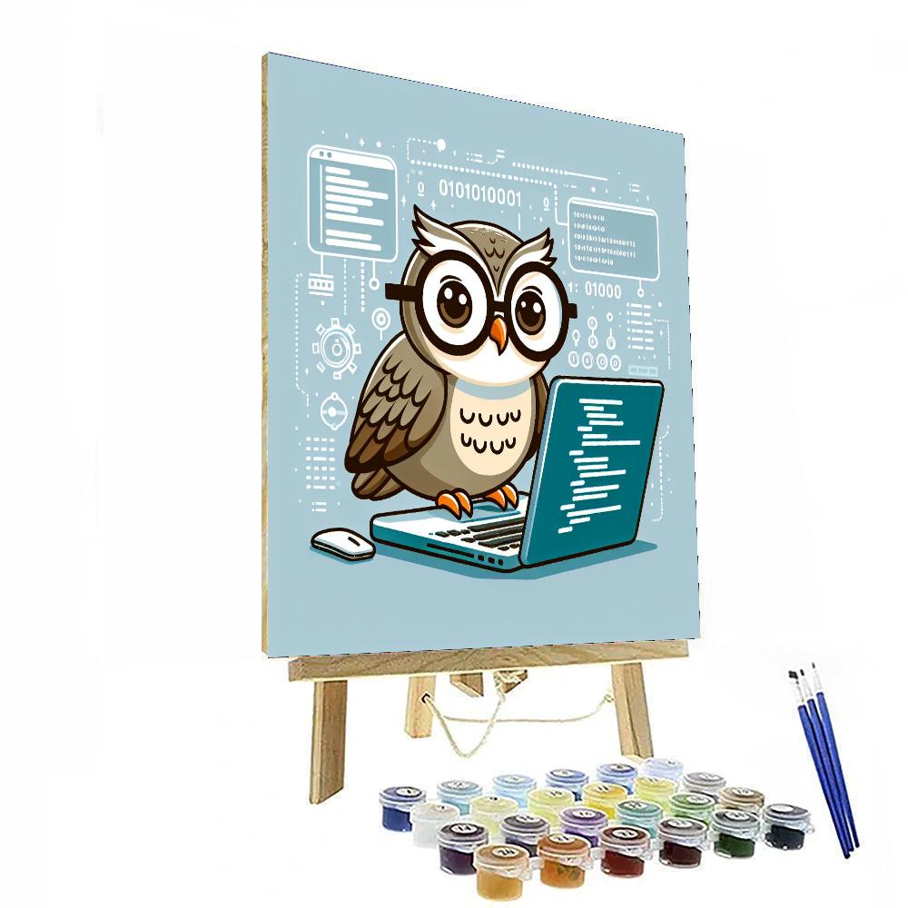 Creative Coding Owl - DIY Painting By Numbers Kit – Artistry Rack