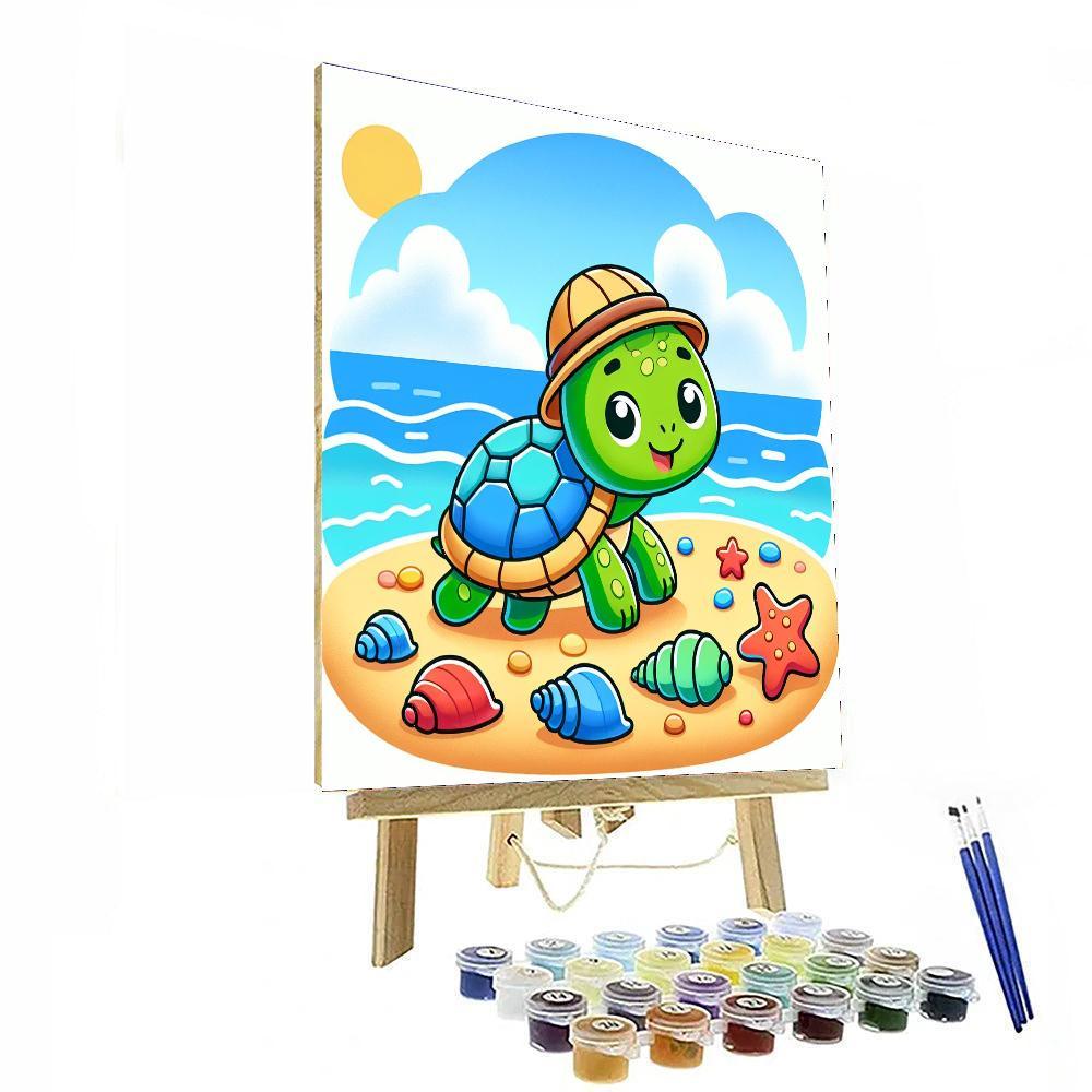 Whimsical Turtle Adventurer - DIY Painting By Numbers Kit – Artistry Rack