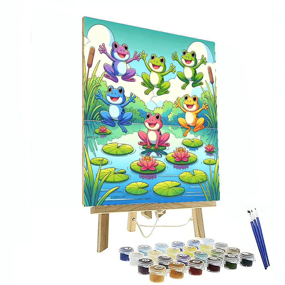 Bouncing Frogs - DIY Painting By Numbers Kit – Artistry Rack