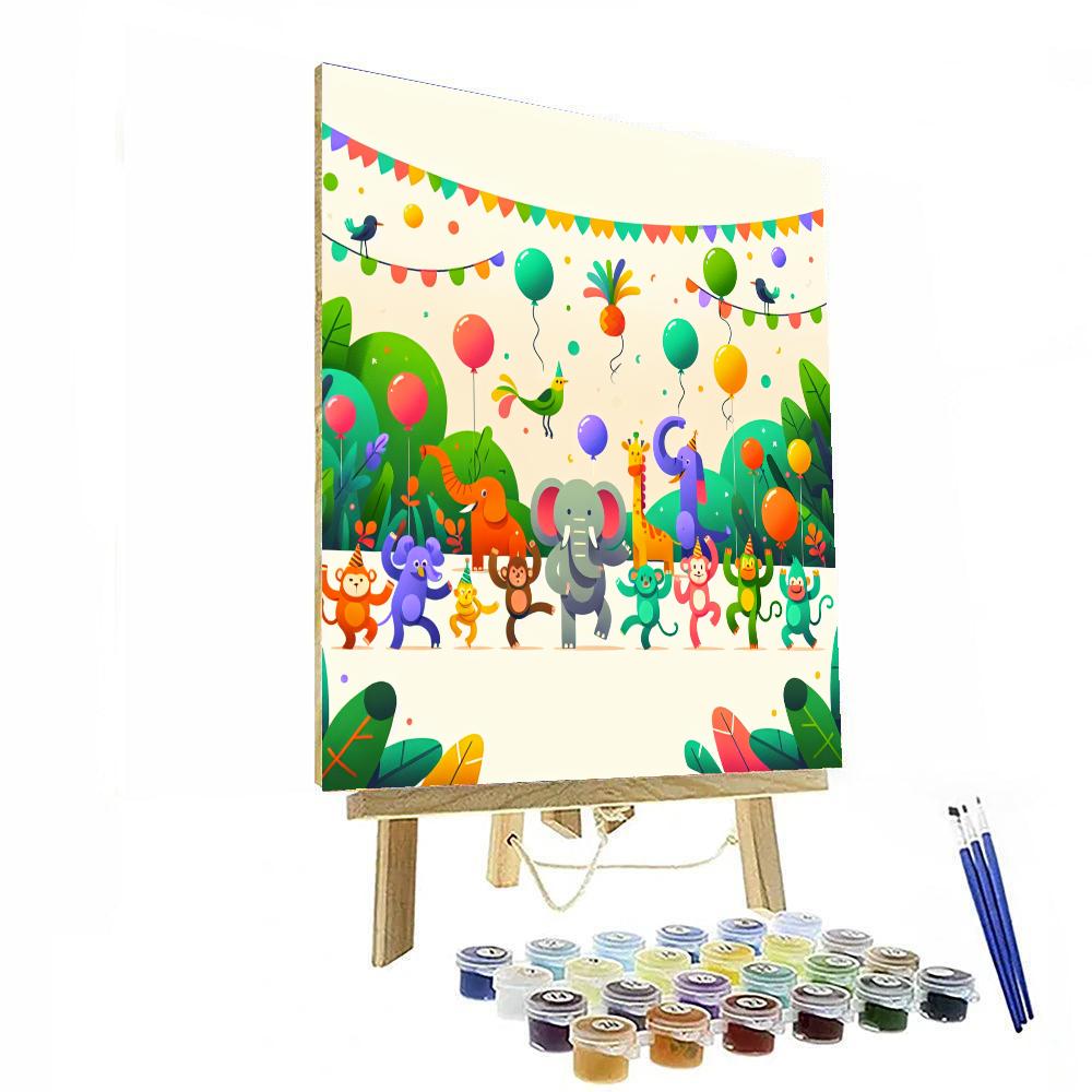 Funky Jungle Party - DIY Painting By Numbers Kit – Artistry Rack