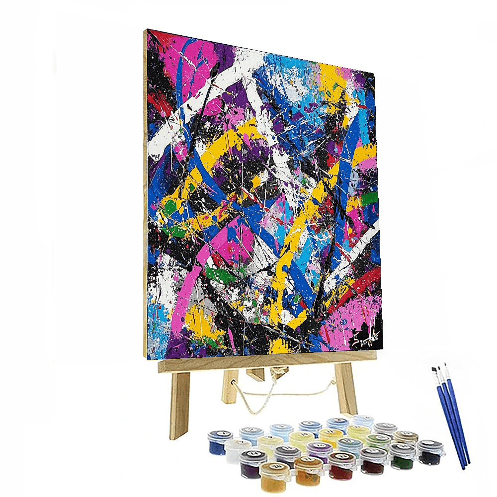 Jackson Pollock Inspired Pollock's Urban Energy - DIY Painting By ...