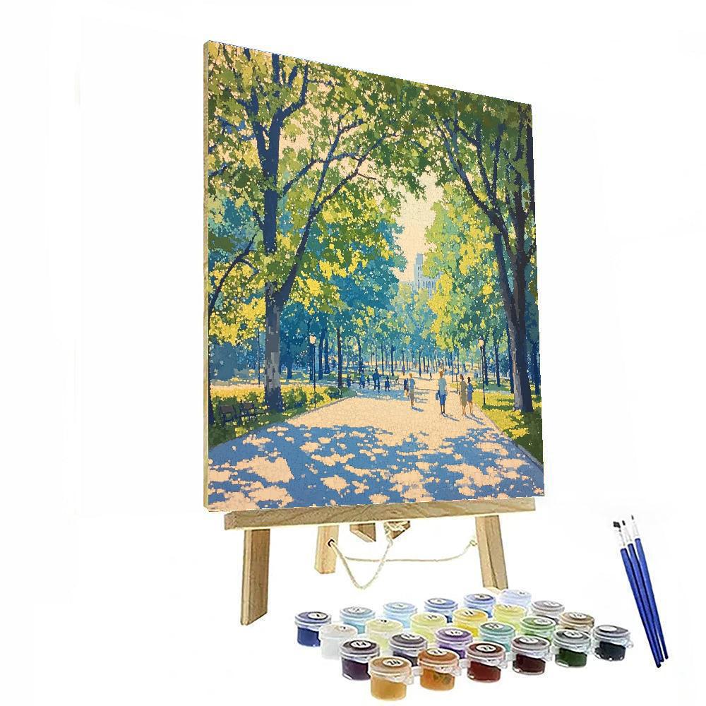 Seurat Inspired Pointillist Park Scene - DIY Painting By Numbers Kit ...