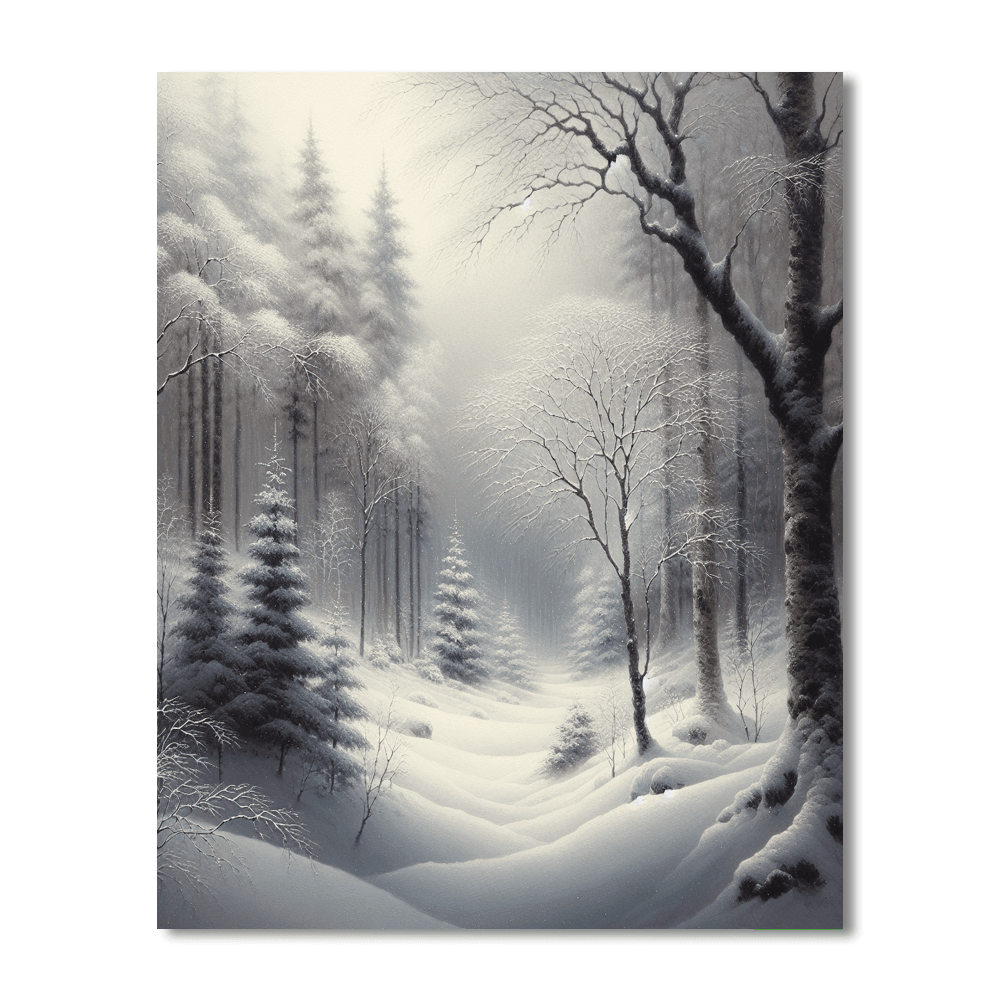 Gentle Snowfall Serenity - DIY Painting By Numbers Kit – Artistry Rack