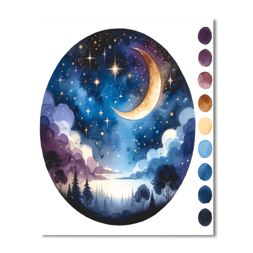 Starry Night Sky - DIY Painting By Numbers Kit – Artistry Rack