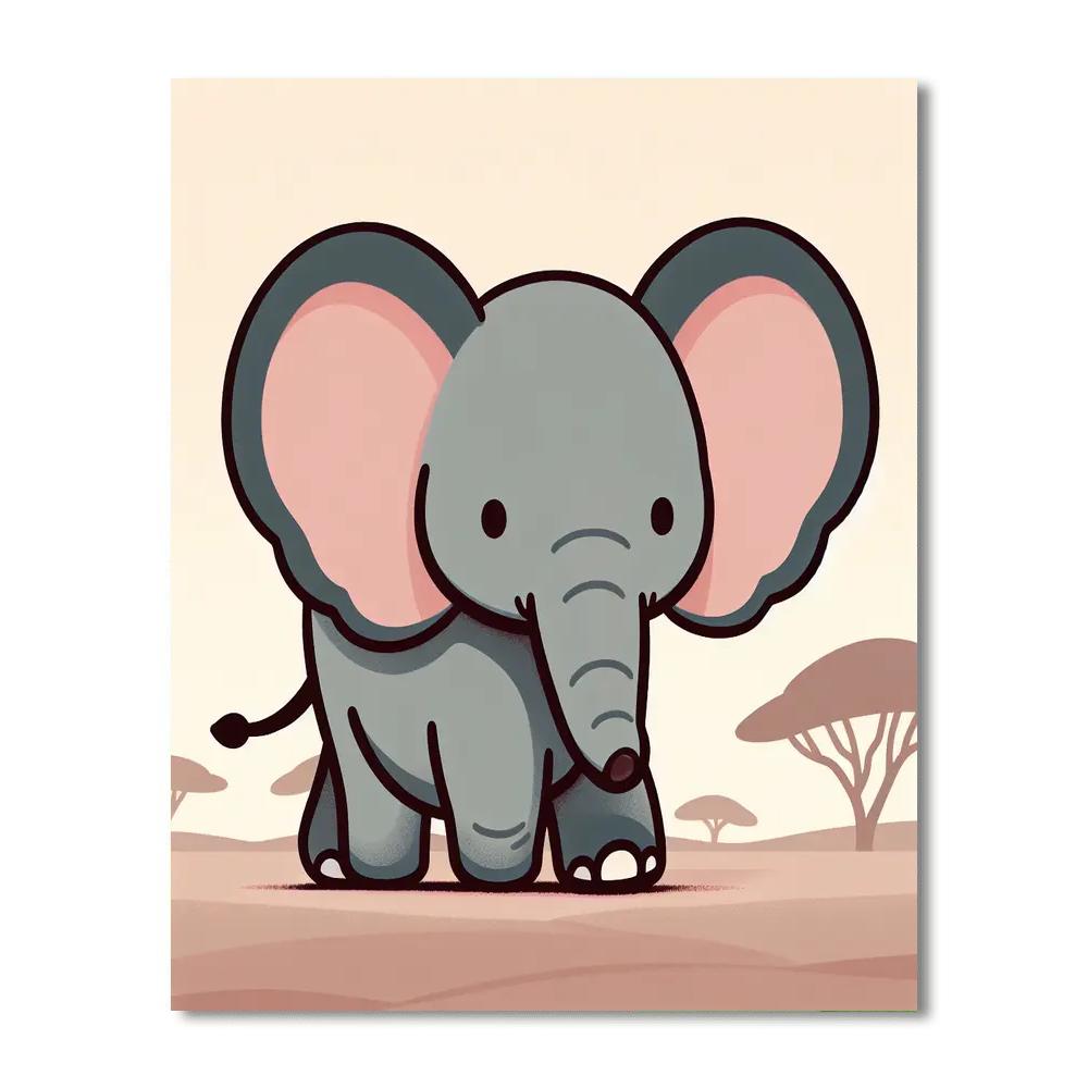 Funky Elephant March - DIY Painting By Numbers Kit – Artistry Rack