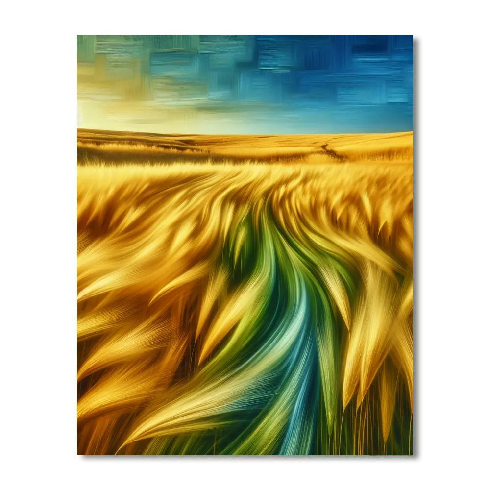 Golden Wheatfield Serenade - DIY Painting By Numbers Kit – Artistry Rack
