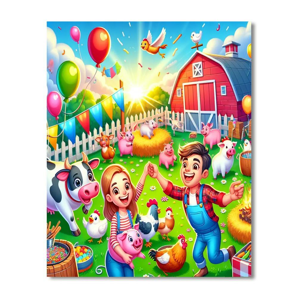 Colorful Farm Festival - DIY Painting By Numbers Kit – Artistry Rack