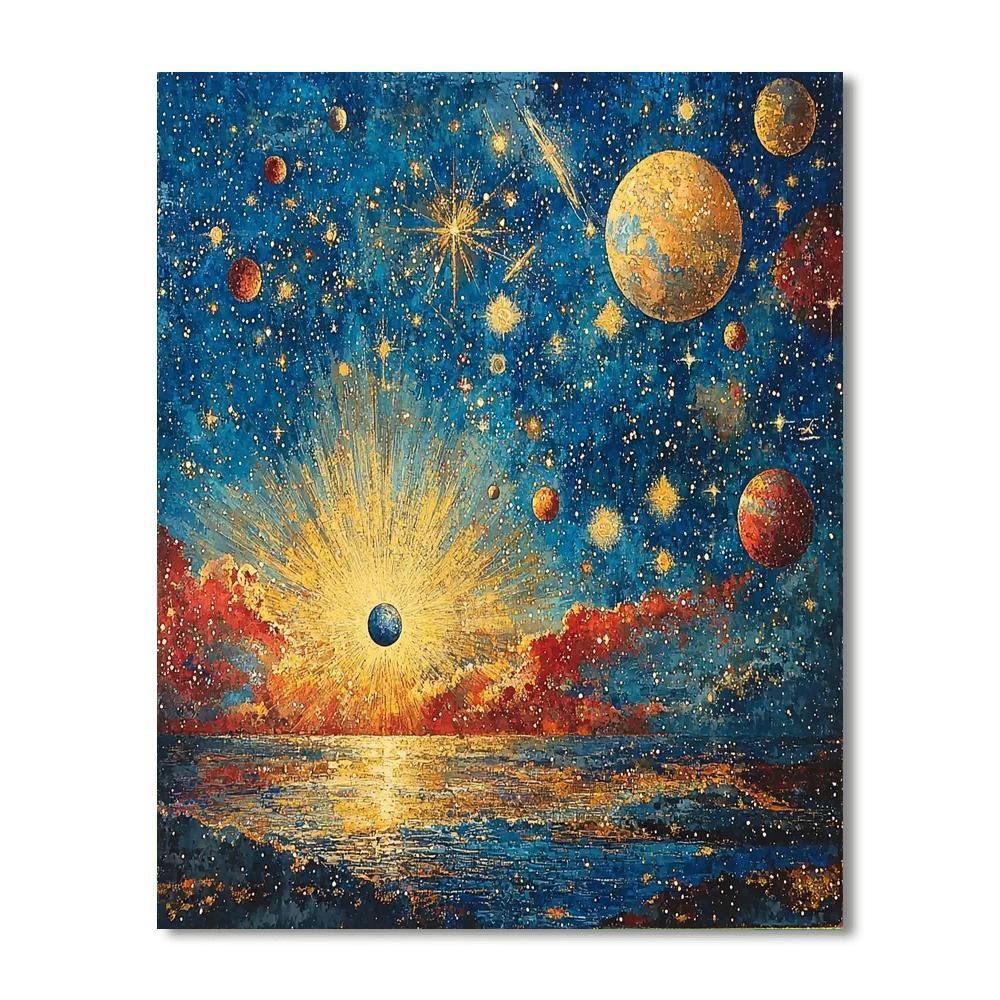 William Blake Inspired Eternal Cosmos Enchantment - DIY Painting By ...