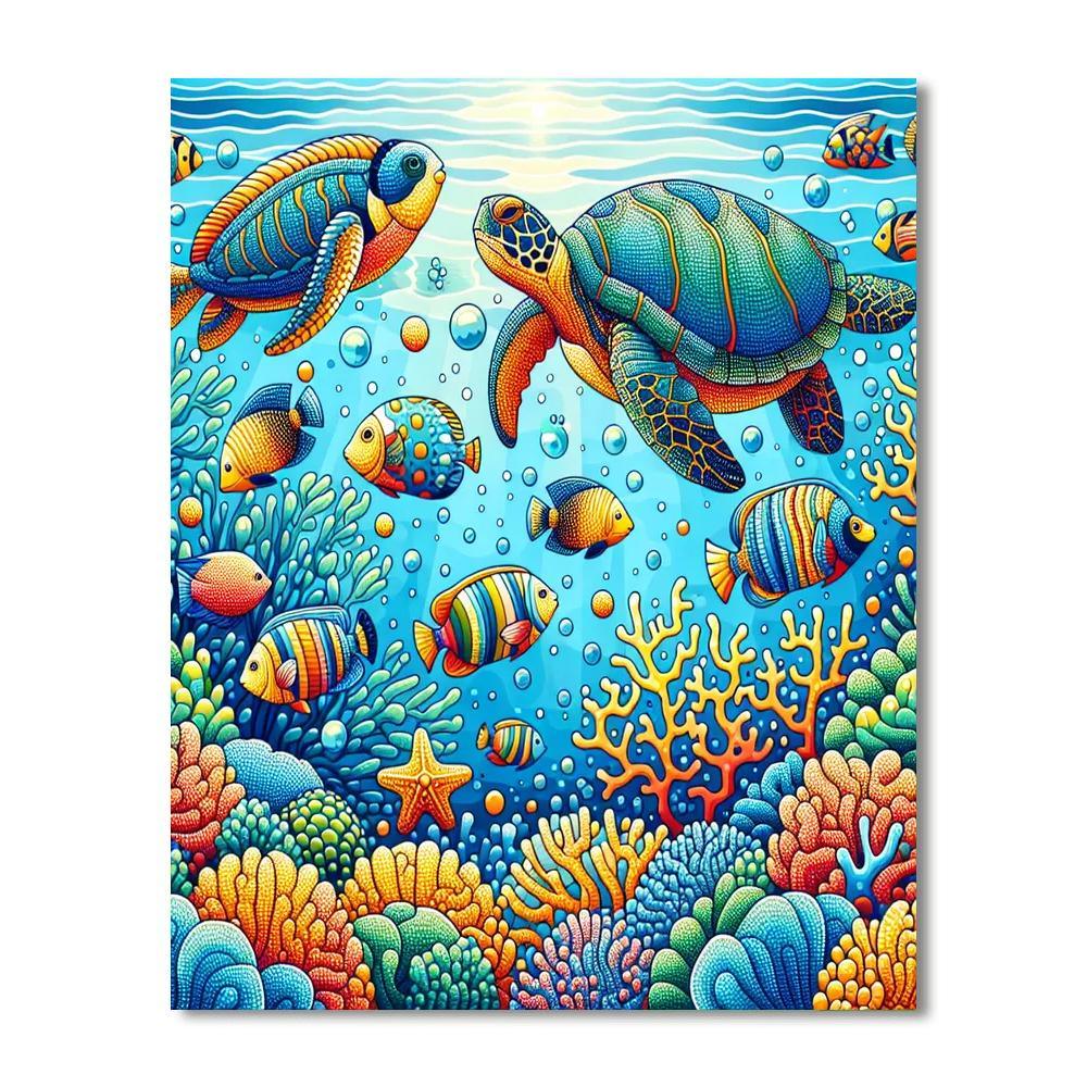 Radiant Ocean Paradise - DIY Painting By Numbers Kit – Artistry Rack