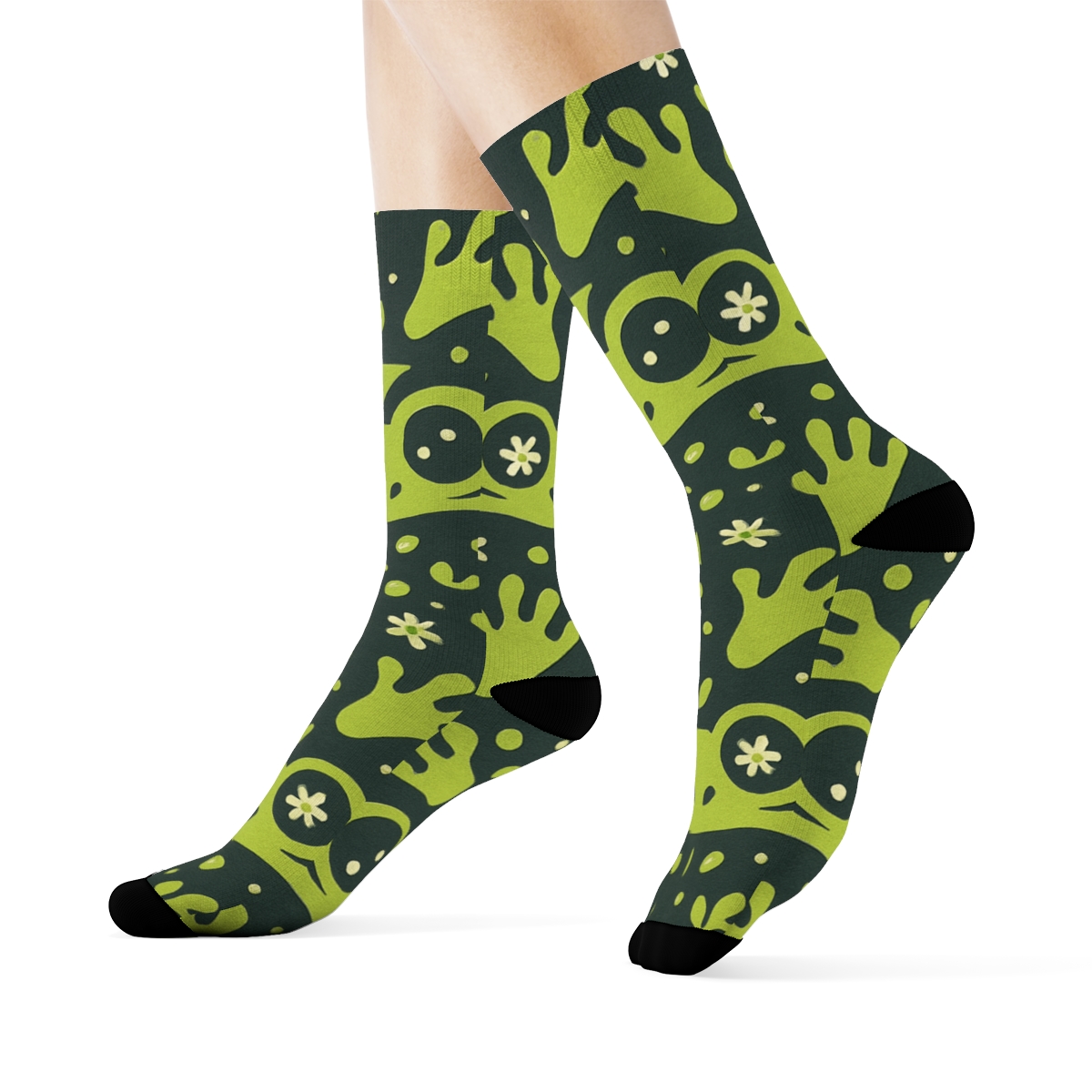 Frog Eye Tessellation Crew Socks – Sockz