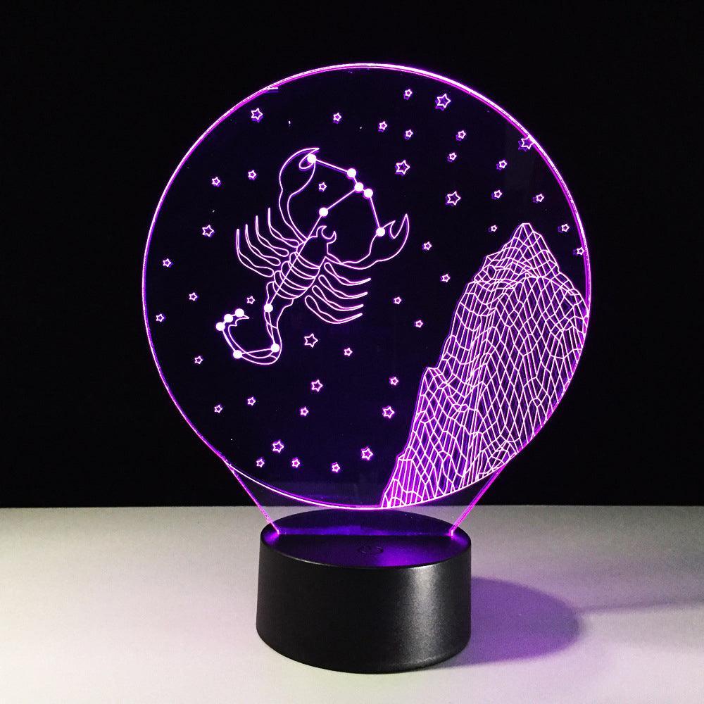 Horoscope – Zodiac LED Night Lights for Astrology Fans – 3D Optical Lamp