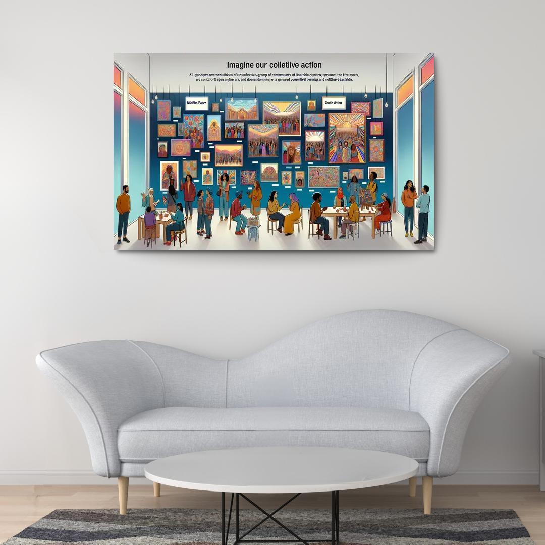 City Framed Wall Art Painting | Original Frame