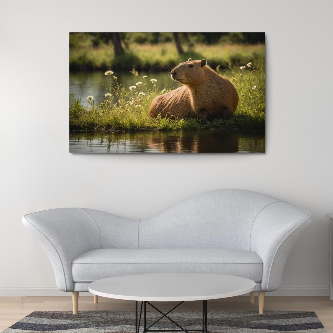 The Curious Capybara The Gentle Giant of the Rodent Family 1 Piece HD ...