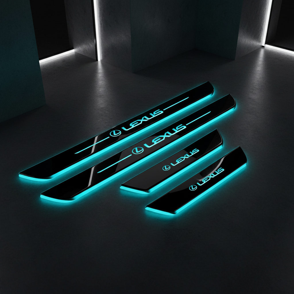 Car LED Door Sill Pro Lights - Magnetic, No-Wiring Install, Waterproof ...