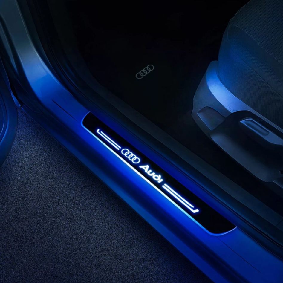 Car LED Door Sill Pro Lights - Magnetic, No-Wiring Install, Waterproof ...