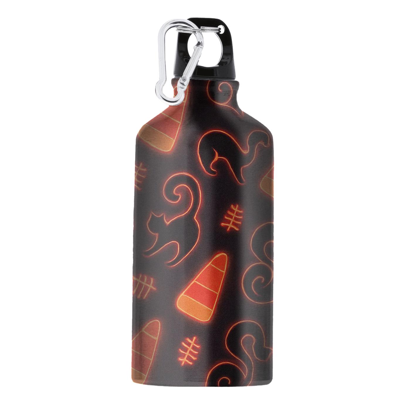 Candy Corn Diagonal Array with Cat Shadows Sports Bottle – Chuakoo