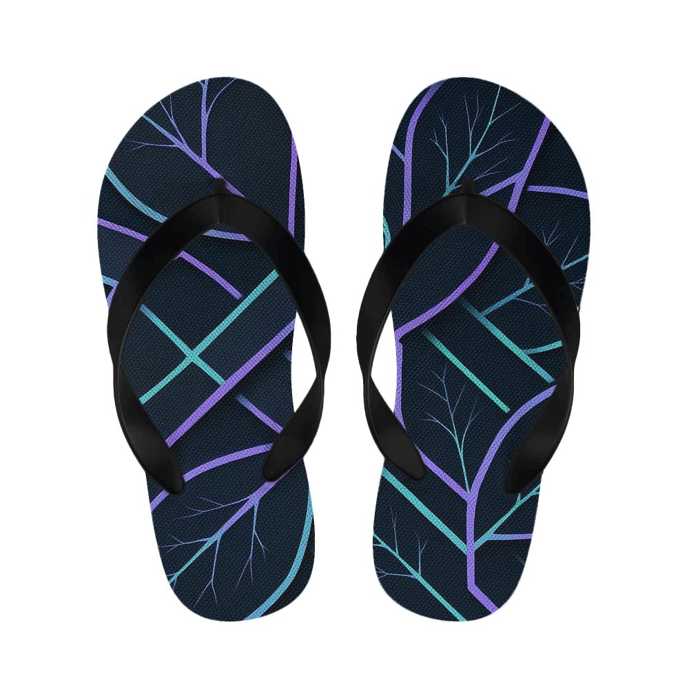 Orchid Vein Circuit Weave Slippers – Cloud Cushion Slides