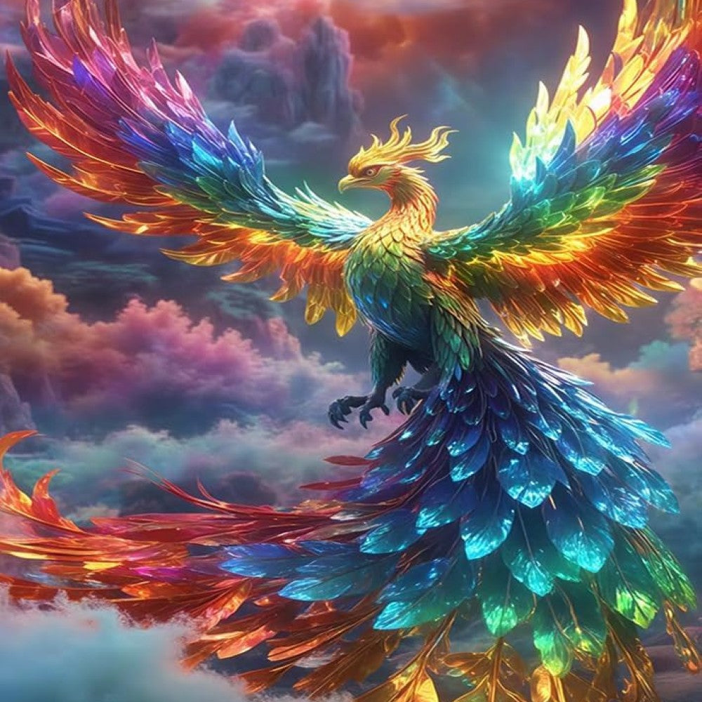 Phoenix Diamond Painting Kit | DIY Majestic Phoenix Artwork – Original ...
