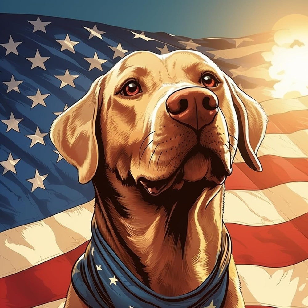 Flag Diamond Painting Kit - DIY Patriotic Art Canvas – Original Paint ...